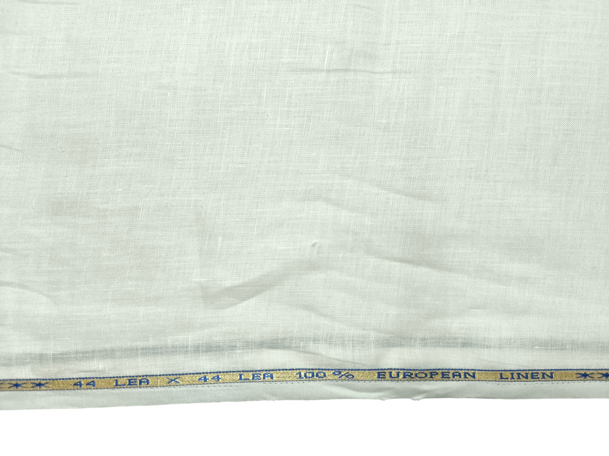 100% Pure European Linen 44 LEA Shirting Fabric (White , … – FabricTales.in